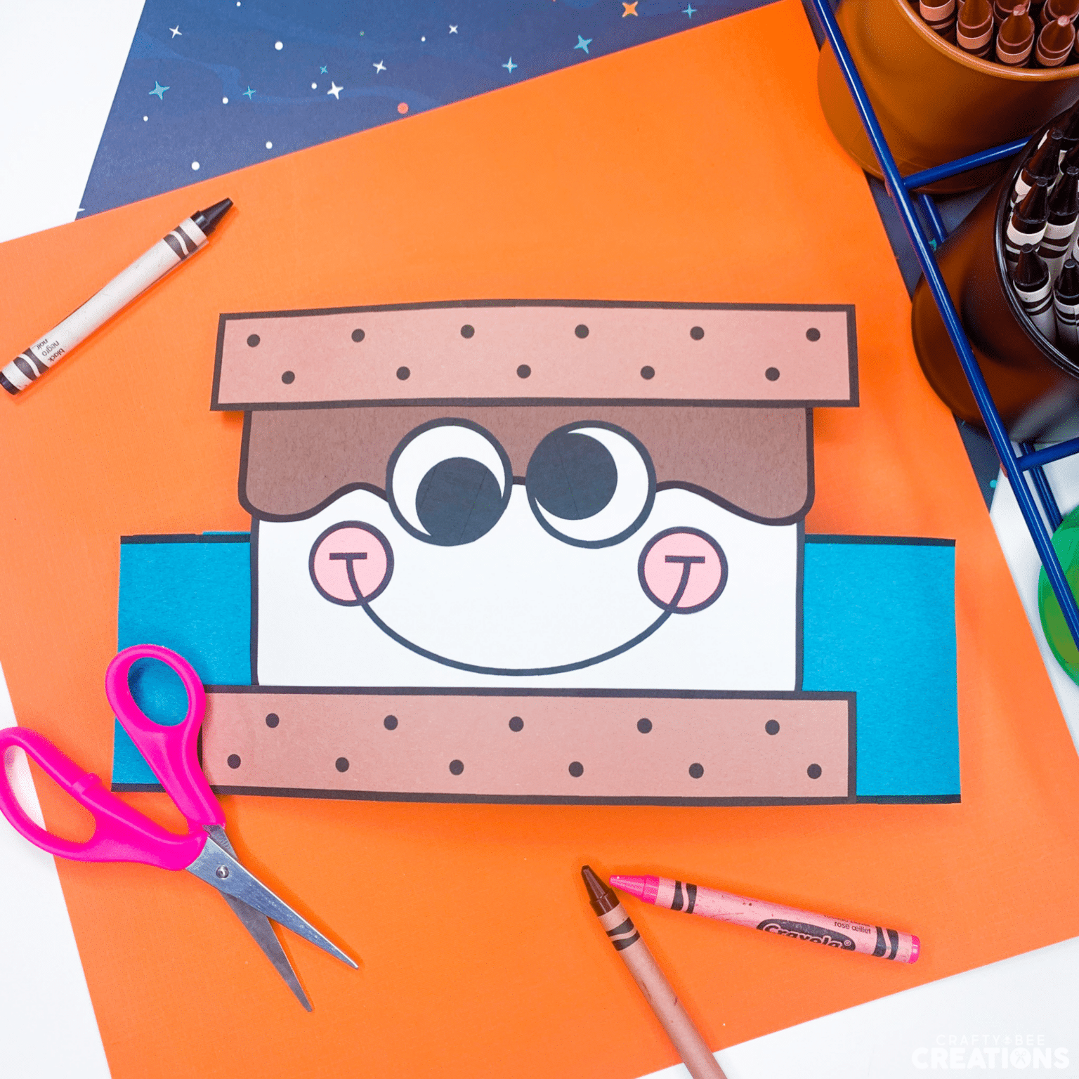 Simple Summer Smores Hat Craft for Camping and Warm Weather - Crafty ...