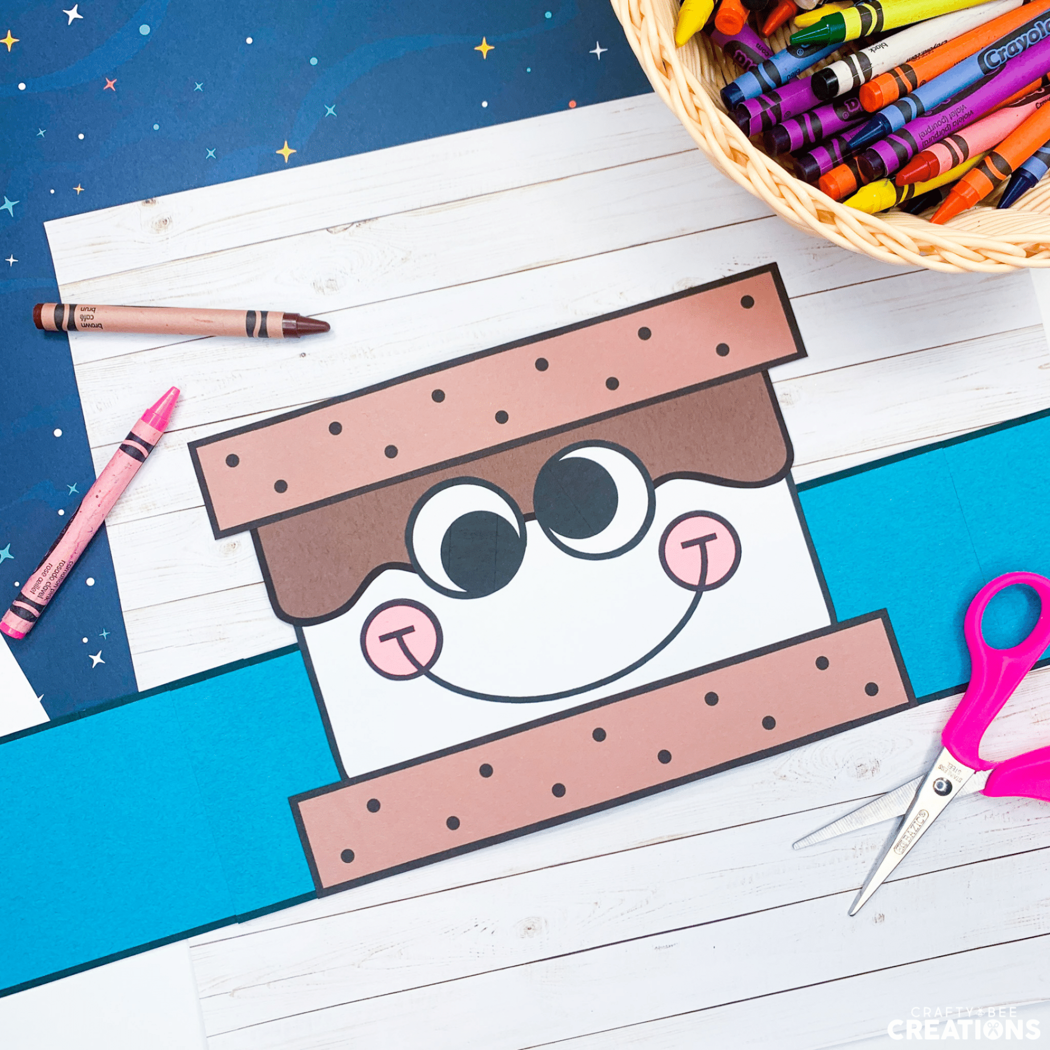 Simple Summer Smores Hat Craft for Camping and Warm Weather - Crafty ...