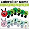 Caterpillar Name Craft Activity - Crafty Bee Creations