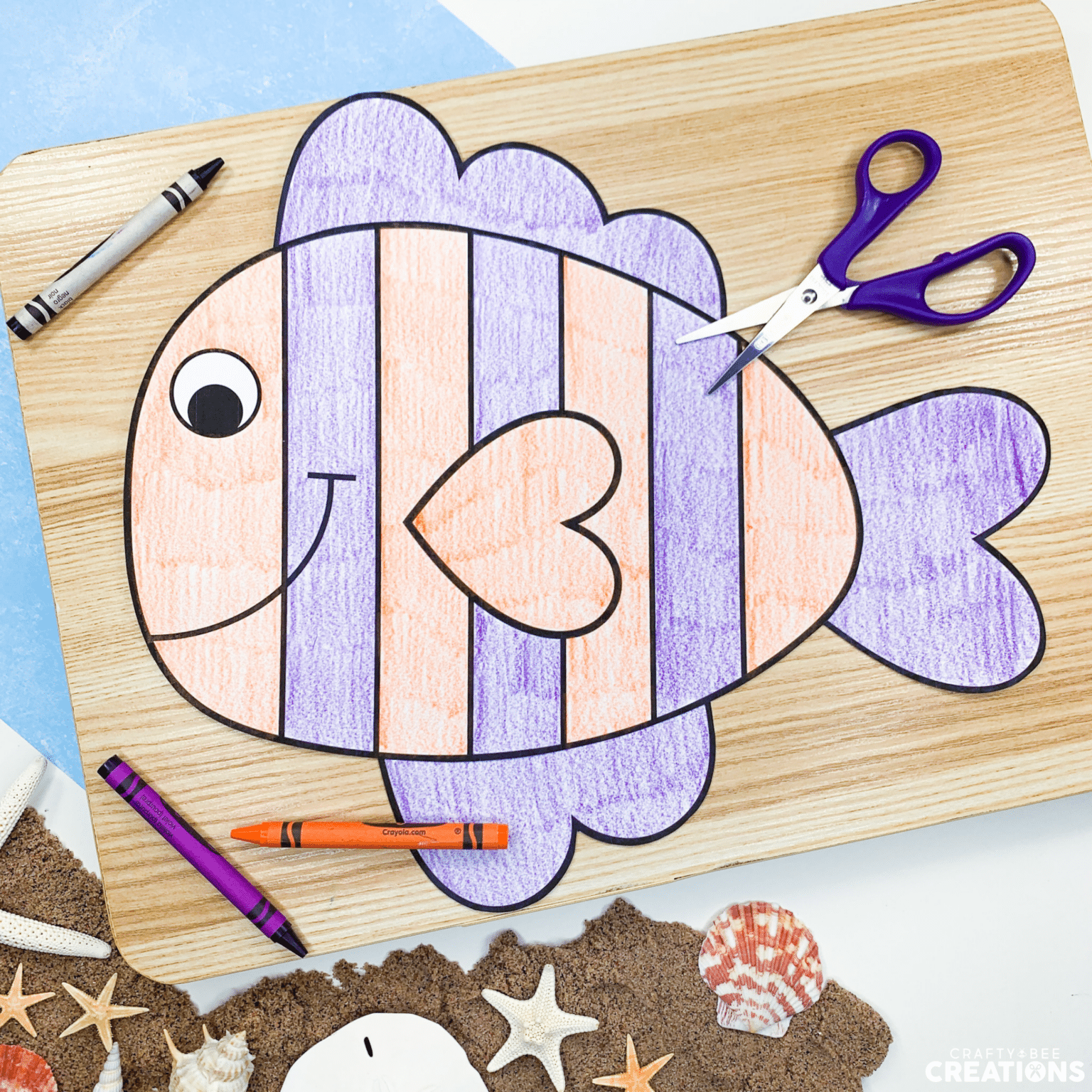 How to Create an Ocean Fish Craft Activity - Crafty Bee Creations