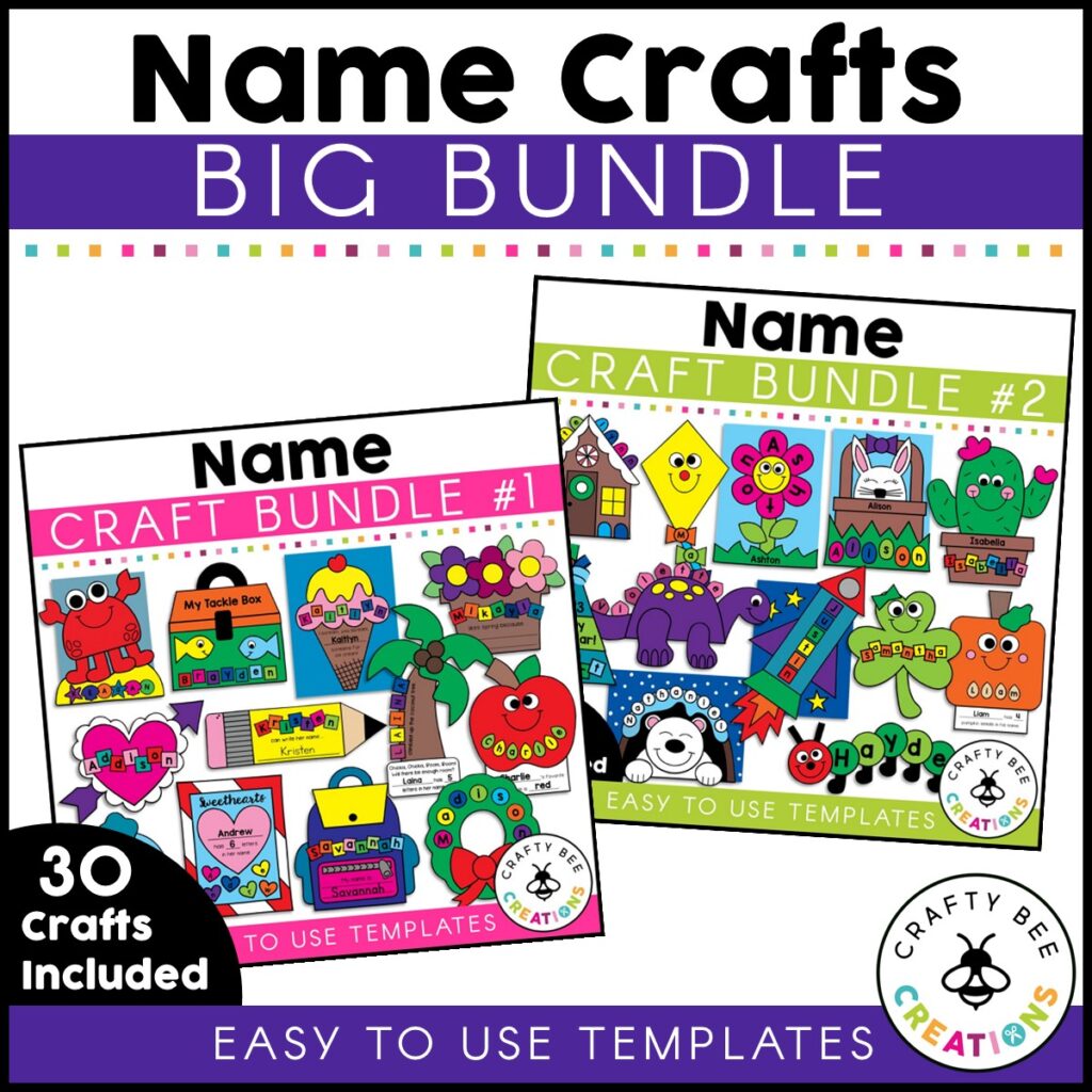 Caterpillar Name Craft Activity - Crafty Bee Creations