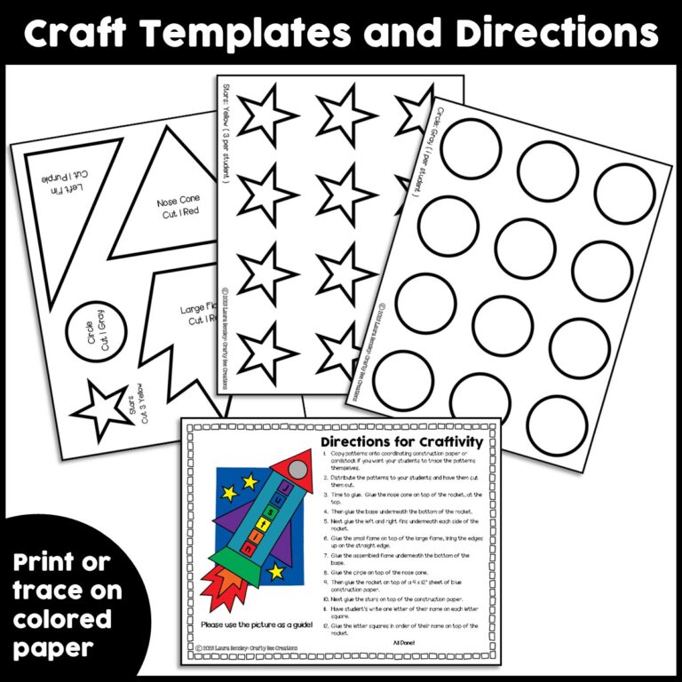 Rocket Name Craft Activity - Crafty Bee Creations