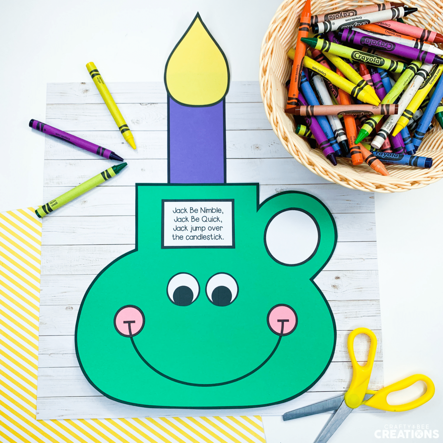 Nursery Rhyme Craft Bundle Complete with 12 Activities - Crafty Bee ...