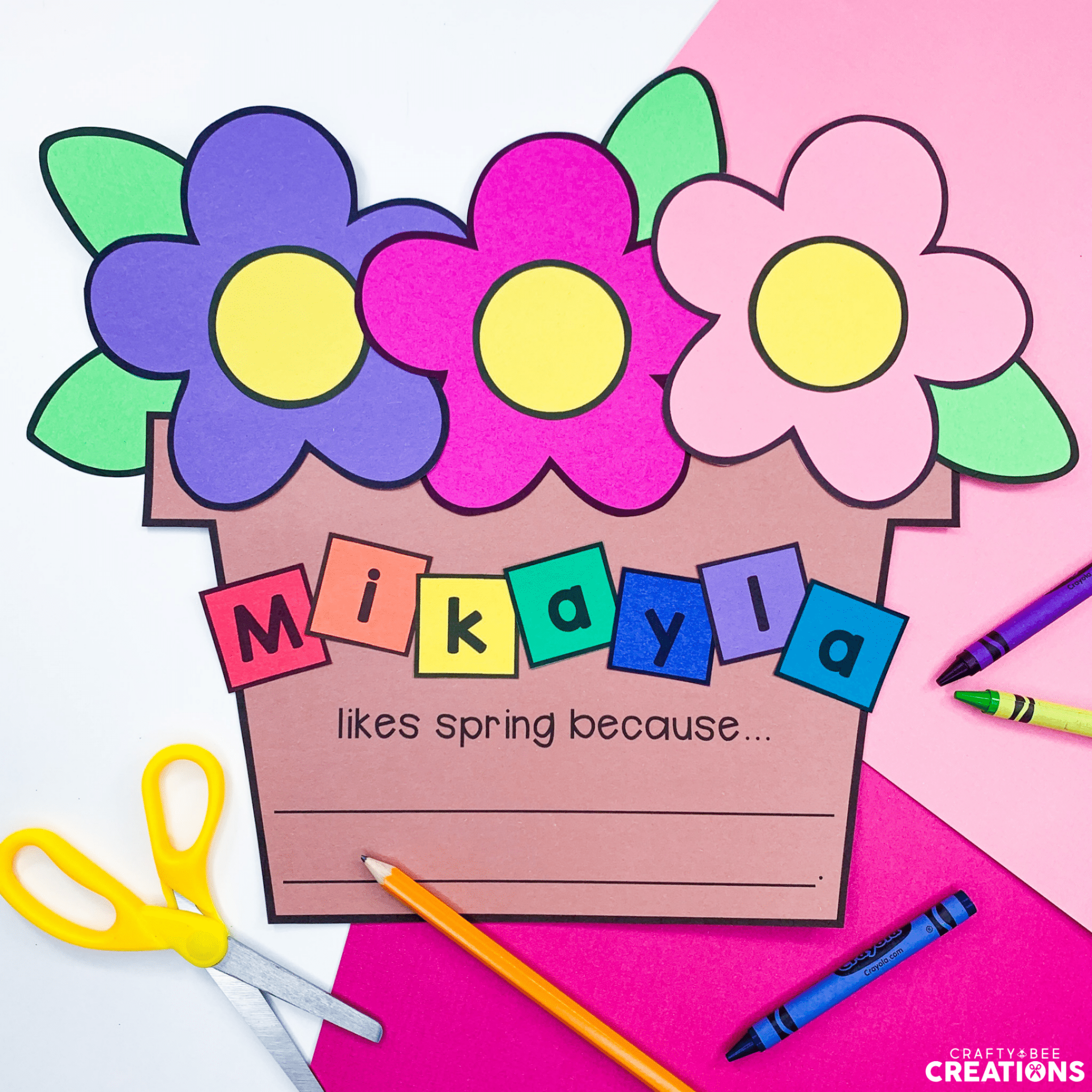 15 Preschool and Kindergarten Name Crafts - The Fun Way - Crafty Bee ...