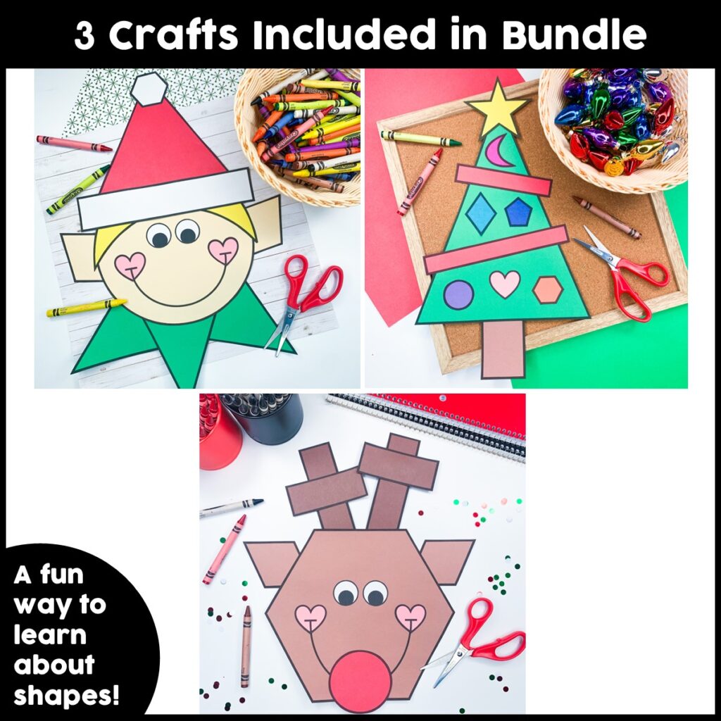 Christmas Shapes Craft Bundle - Crafty Bee Creations