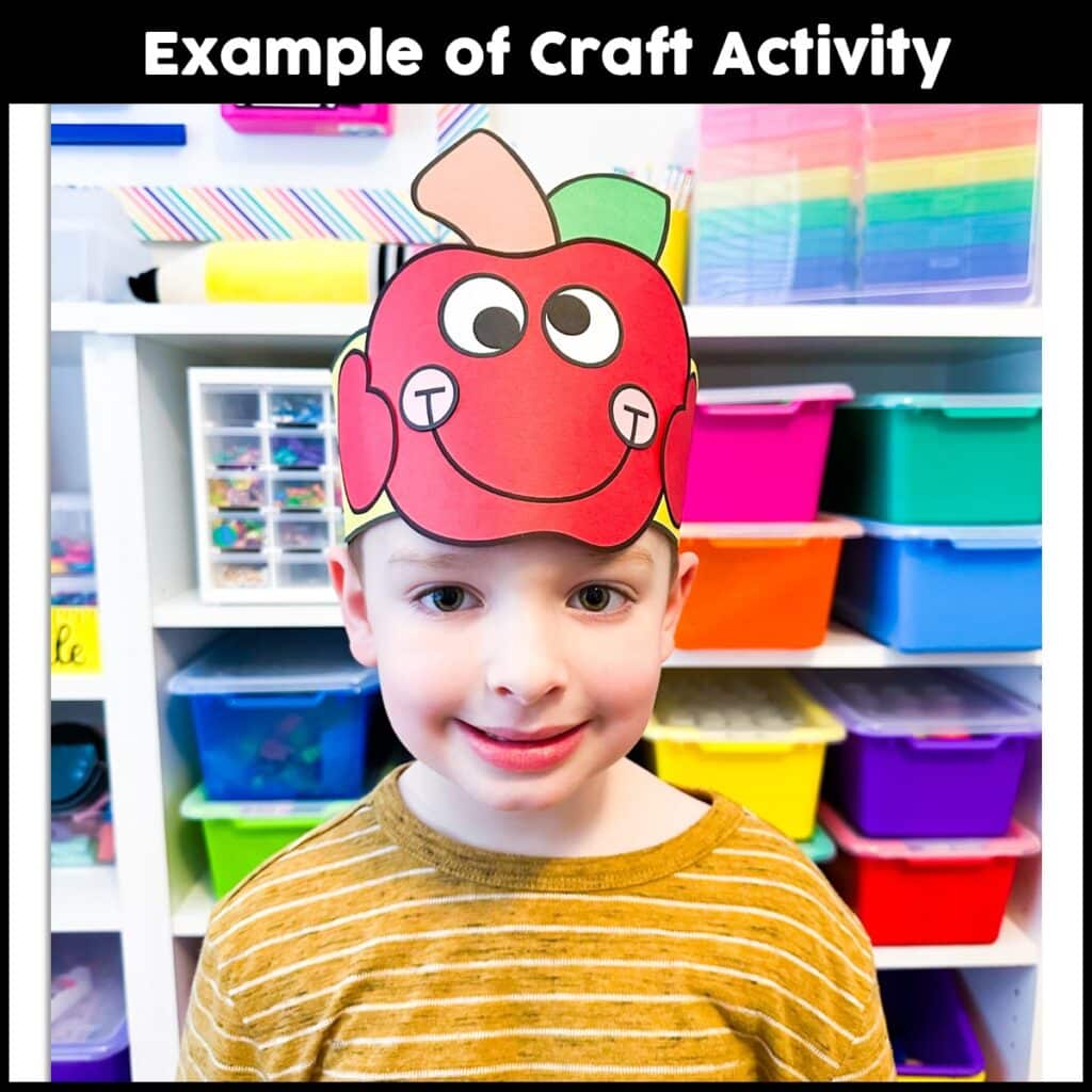 Apple Hat Craft Activity - Crafty Bee Creations