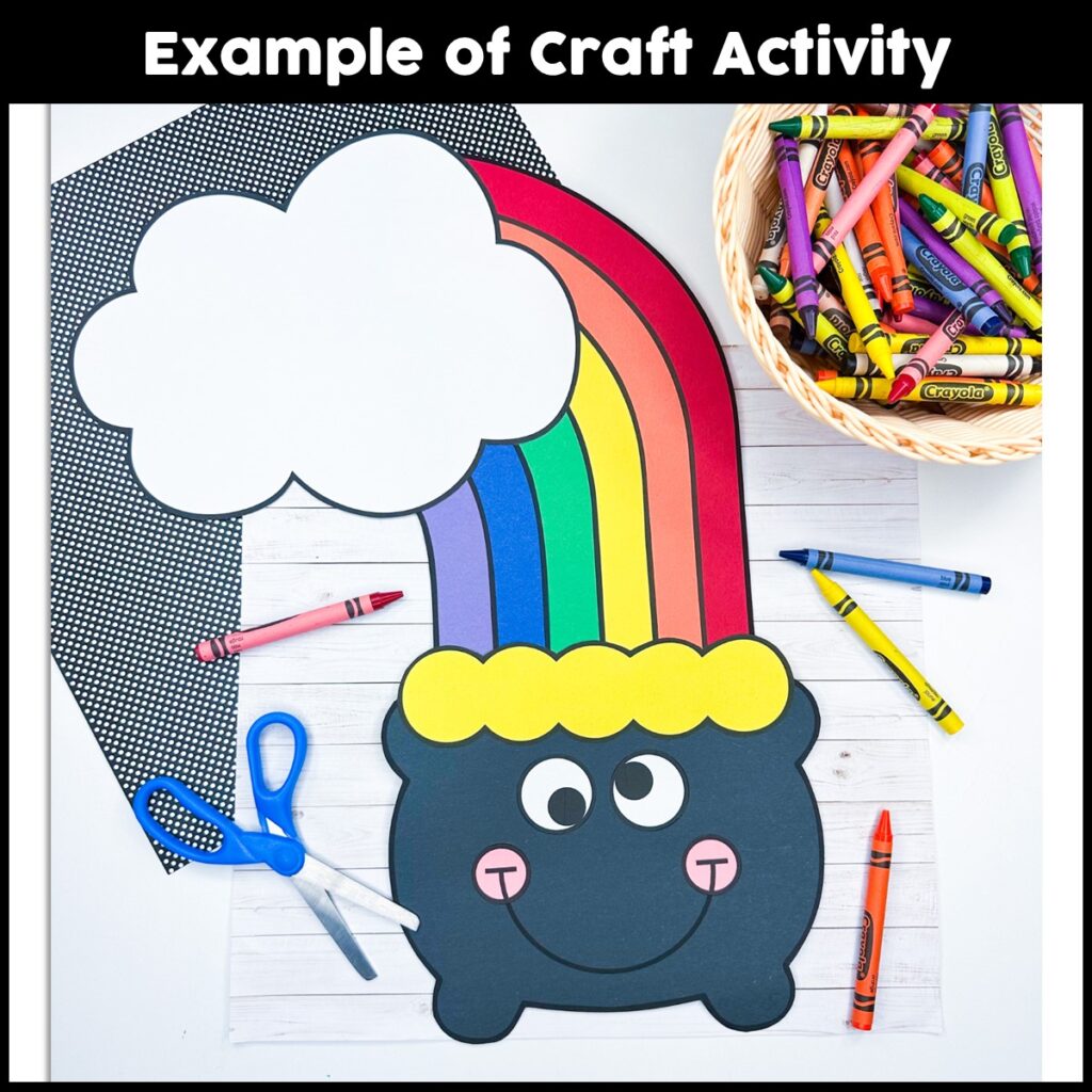 Pot of Gold Rainbow Craft Activity - Crafty Bee Creations