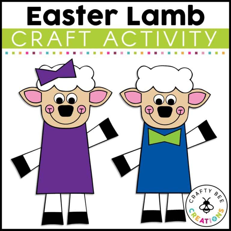 Easter Lamb Craft Activity - Crafty Bee Creations