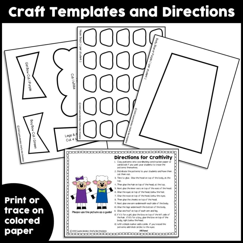 Easter Lamb Craft Activity - Crafty Bee Creations