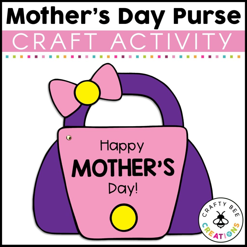 All About My Mom Purse Craft Activity - Crafty Bee Creations