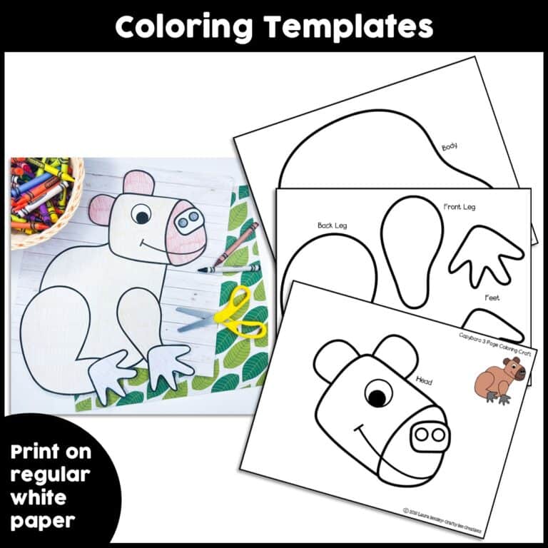Capybara Craft Activity - Crafty Bee Creations