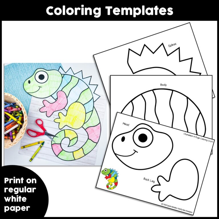 Chameleon Craft Activity - Crafty Bee Creations