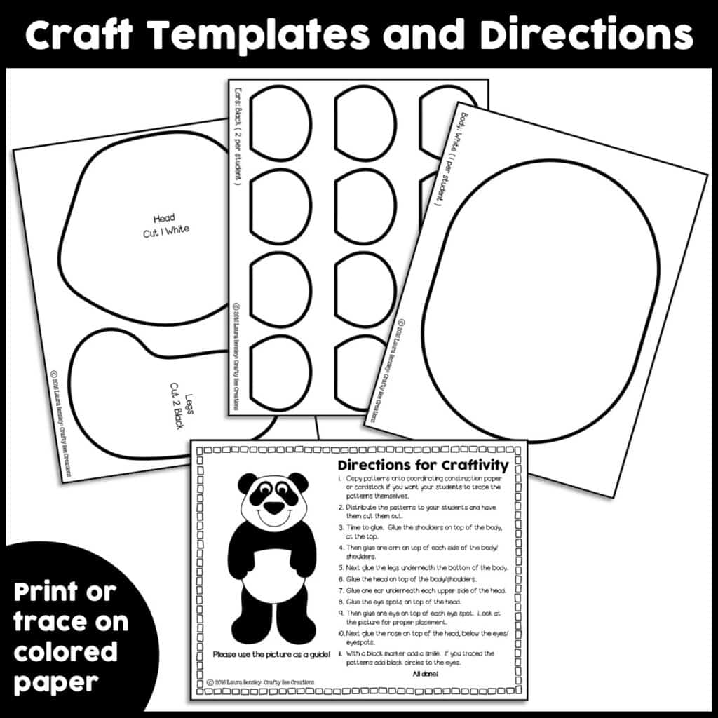 Panda Craft Activity - Crafty Bee Creations