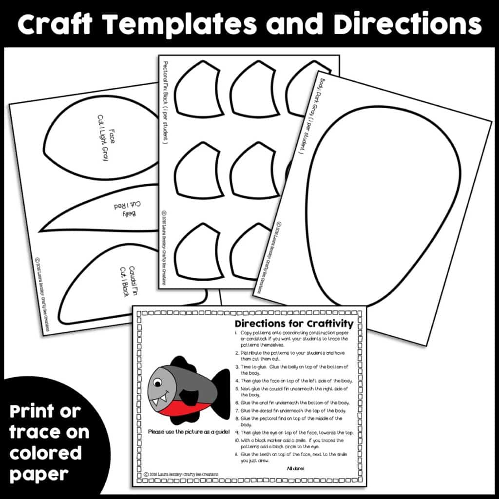 Piranha Craft Activity - Crafty Bee Creations
