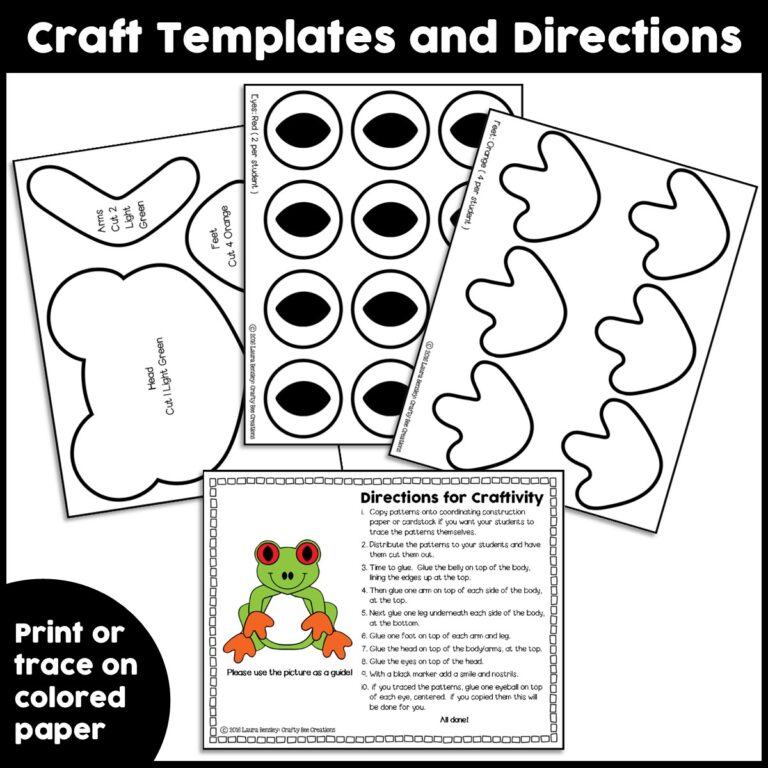 Tree Frog Craft Activity - Crafty Bee Creations