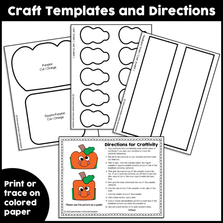Pumpkin Hat Craft Activity - Crafty Bee Creations