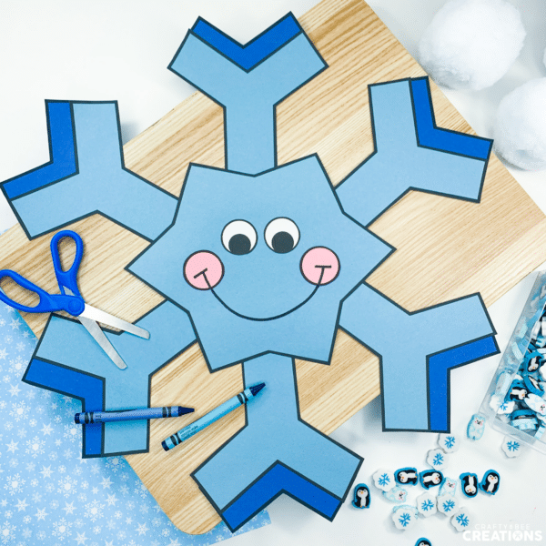 A Simple Snowflake Craft to Bring Winter Fun - Crafty Bee Creations