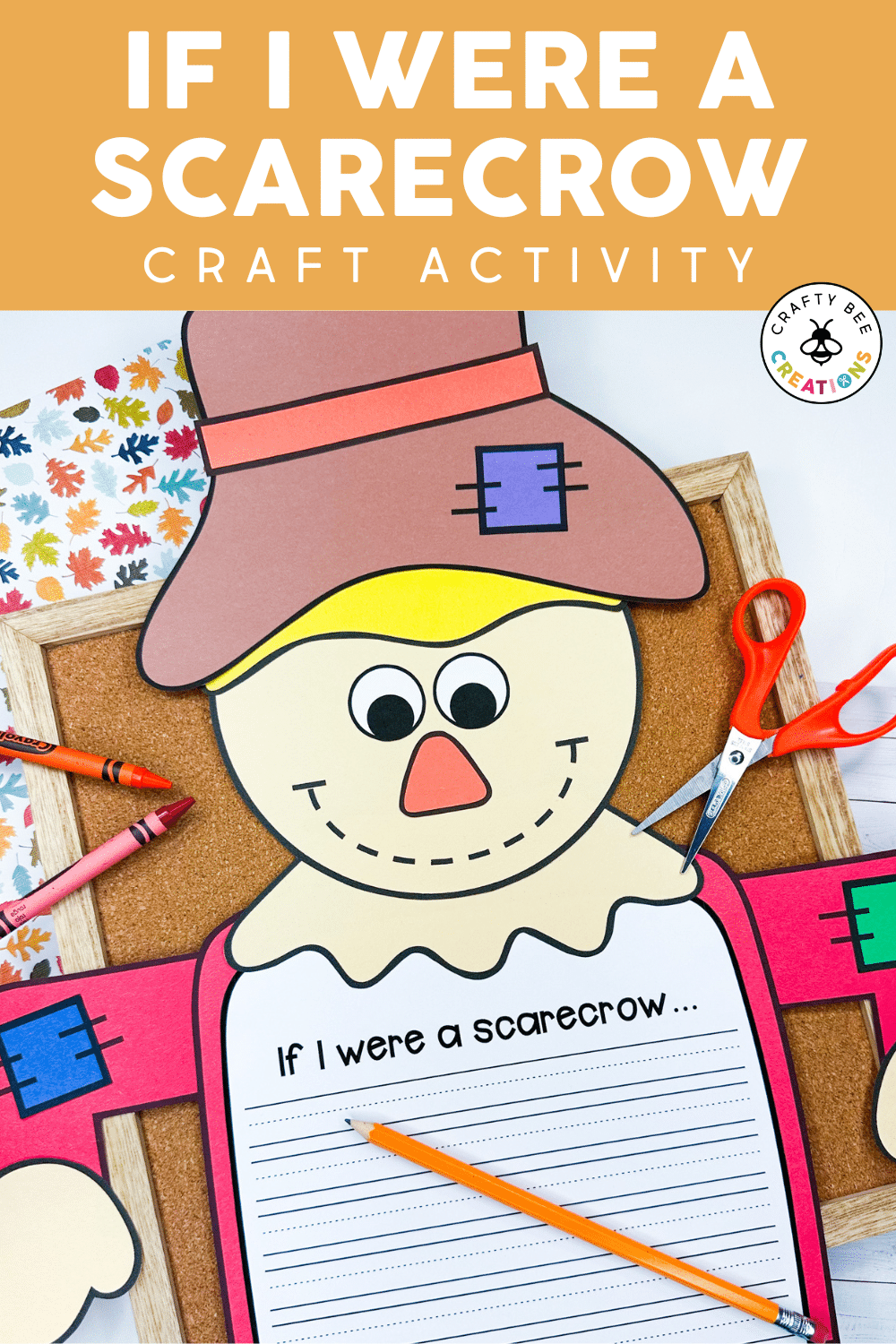 Easy Scarecrow Writing Craft for Kids - Crafty Bee Creations