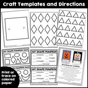 2D Shape Pumpkin Craft Activity - Crafty Bee Creations