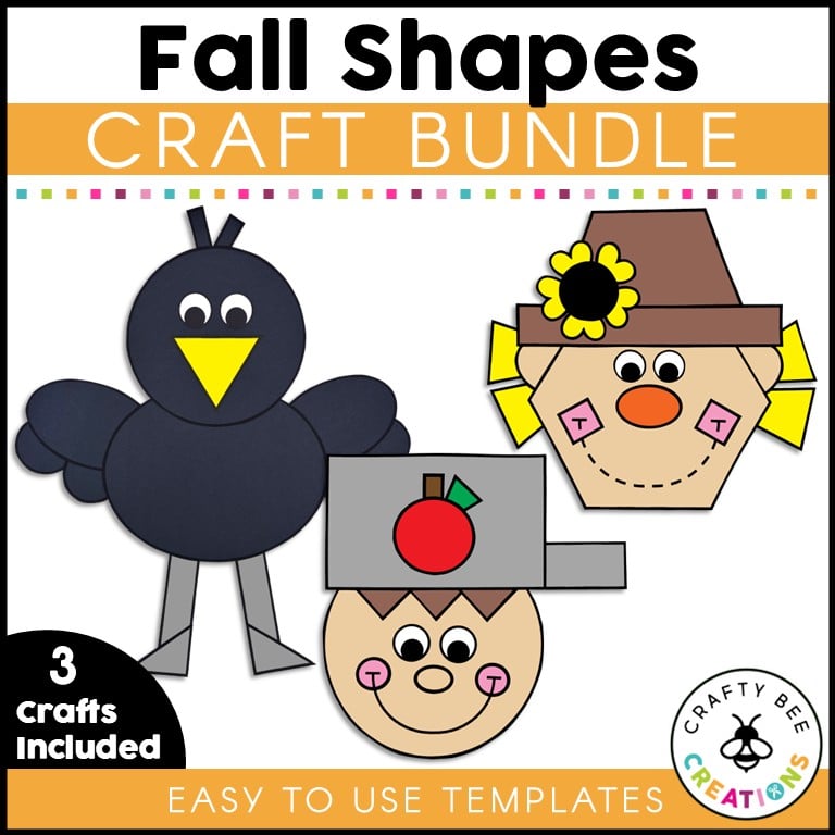 Fall Shapes Craft Bundle - Crafty Bee Creations