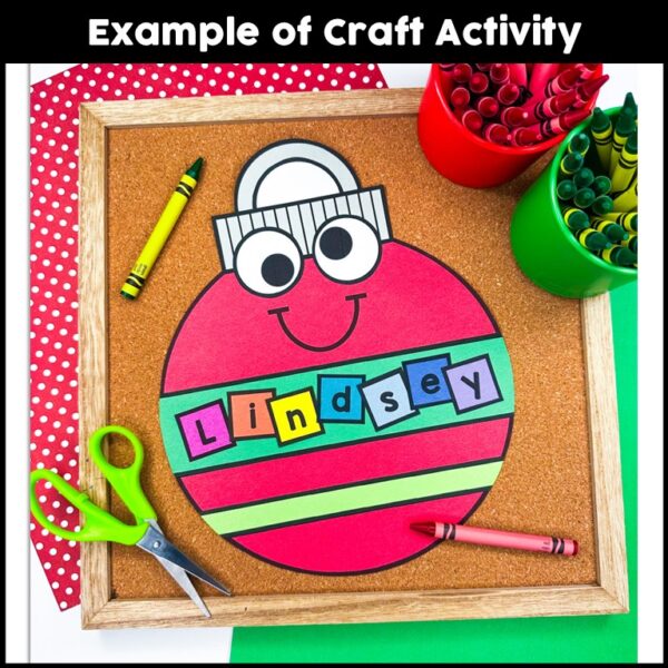 Ornament Name Craft Activity - Crafty Bee Creations