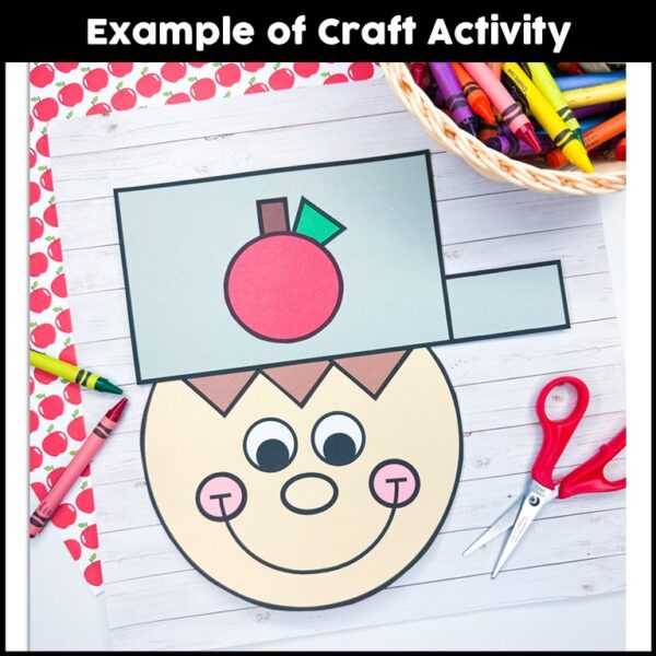 Shape Johnny Appleseed Craft Activity - Crafty Bee Creations