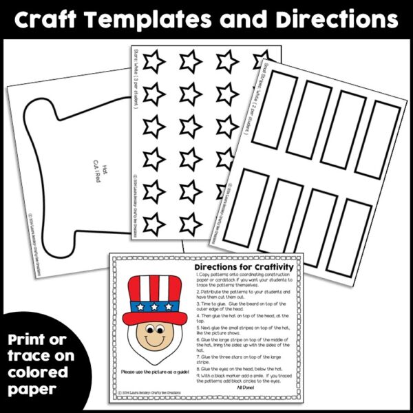 Uncle Sam Craft Activity - Crafty Bee Creations